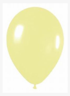 12" Pearl Latex Balloon Pearl Pastel Yellow - Balloon PNG Image ...