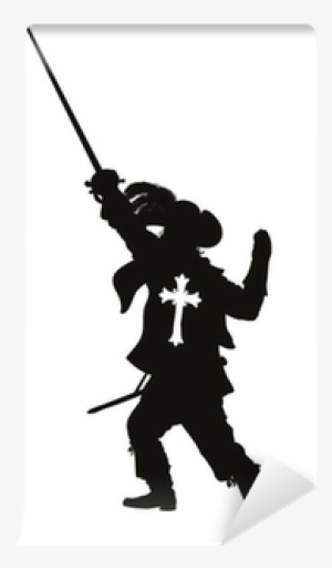 Musketeer With Sword Detailed Vector Silhouette - Musketeer Icon PNG ...
