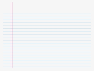 Transparent Lined School Notebook Paper Sheet Png Image - Colorfulness ...