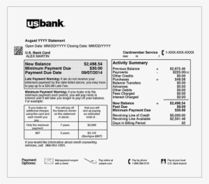 Account Summary - Us Bank Statement PNG Image | Transparent PNG Free ...