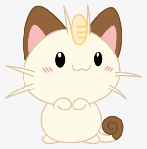 Pokemon @joselynarias4 Another Adorable Meowth Cute - Sticker PNG Image ...