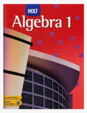 Online Textbook - Holt Algebra 1 Textbook PNG Image | Transparent PNG ...