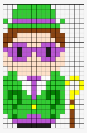 The Riddler Perler Bead Pattern / Bead Sprite - Bead PNG Image ...