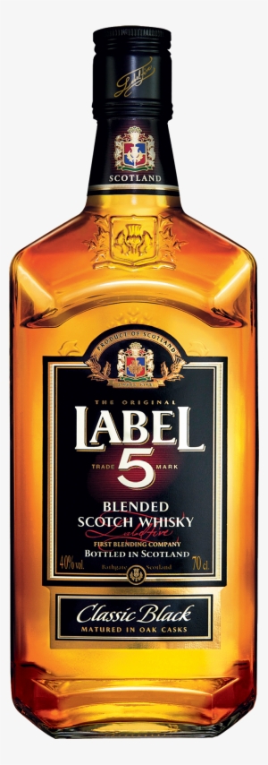 Label 5 Classic Black Blended Scotch Whisky 700ml Bottle - Label 5 PNG ...