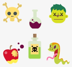 Cartoon Poison Vector Set - Poison Cartoon PNG Image | Transparent PNG ...
