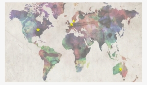 International Leaders - Colorful World Map Background PNG Image ...