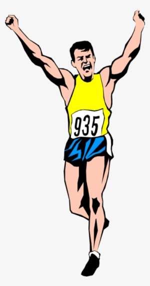 Track Meet Runner Wins - Runner Clipart Png PNG Image | Transparent PNG ...