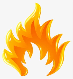 Cartoon Color Flame Element - Flame Vector PNG Image | Transparent PNG ...