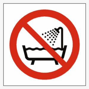 Do Not Use Device Near Water Symbol Sign - Do Not Use In Shower PNG ...
