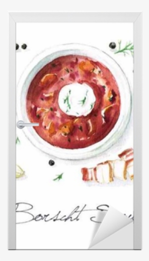 Watercolor Food Painting - Borscht Watercolor PNG Image | Transparent ...