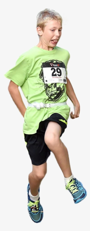 Kid Running From Zombies [378 × 994] - Board Short PNG Image ...