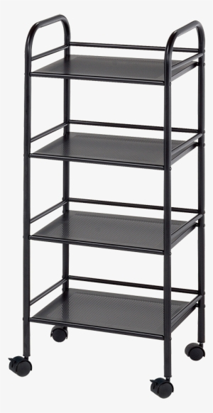 Blue Hills Studio Storage Cart, 4 Shelves, Black - Blue Hills Studio ...