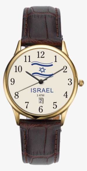 Sku 21 2092 341 - Israeli Flag Watch With Hebrew Letters PNG Image ...
