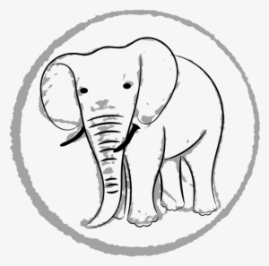 African Elephant Indian Elephant Drawing Elephantidae - White Elephant ...