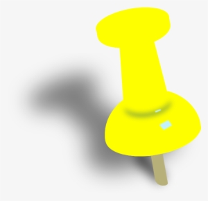 Thumb Tack Clipart Yellow Pin - Yellow Push Pin Png PNG Image ...