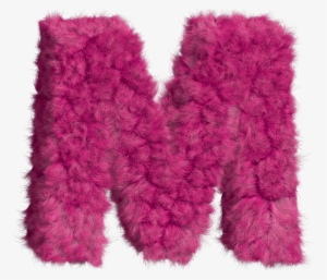 Pink Fur Font Letter M - Fur PNG Image | Transparent PNG Free Download ...