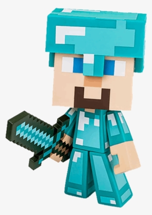 Minecraft Diamond Steve Png - Minecraft Diamond Steve 6-inch Vinyl ...