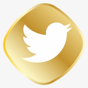 Golden Twitter Icon, Royal, Golden, Icon Set Png And - Twitter App ...