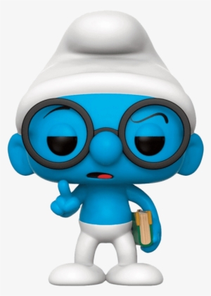 Brainy Smurf Holding A Book Clipart - Smurfs Hefty Smurf Cartoon PNG ...