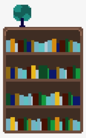 Bookshelf - Pixel Art PNG Image | Transparent PNG Free Download on SeekPNG