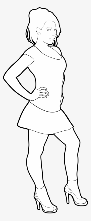 Big Image - Transparent Girl Outlines Png PNG Image | Transparent PNG ...