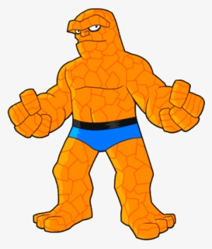 The Thing - Simpsons Fantastic Four PNG Image | Transparent PNG Free ...