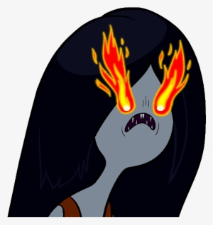 Marceline With Fire Eyes - Adventure Time Marceline Fire Eyes PNG Image ...