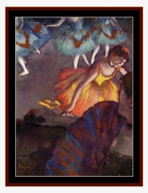 Ballet, From The Opera Box, - Edgar Degas Ballerina And Lady With A Fan ...