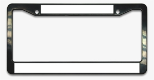 Customizable Plastic License Plate Frames Svg Black - License Plate Png ...