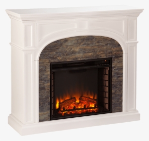 Stone Fireplace Png - Qvc Oliver Electric Fireplace PNG Image ...