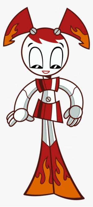 Hot Rod Jenny By Frankrt-d6efxcf - My Life As A Teenage Robot Red PNG ...