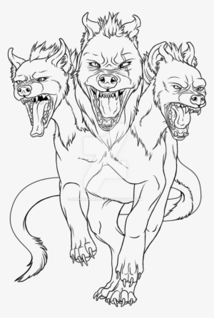 Cerberus-card By Guardiandragon1 On Deviantart - Drawing PNG Image ...
