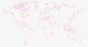 Empty Map World Pink Clip Art At Clker - Pink World Map Png PNG Image ...