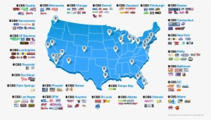 Cbs Local Stations - Us Map PNG Image | Transparent PNG Free Download ...