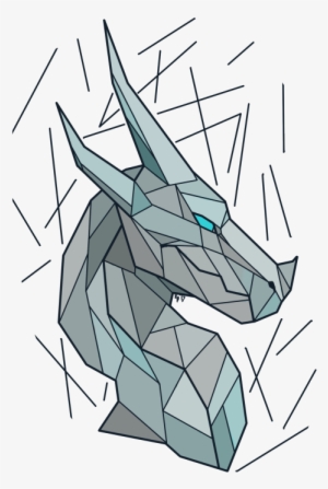 Image Geometric Transparent Tumblr Science - Geometric Dragon Head PNG ...