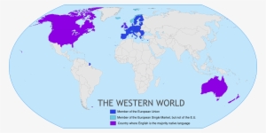 The Western World - Purchasing Power World Map PNG Image | Transparent ...