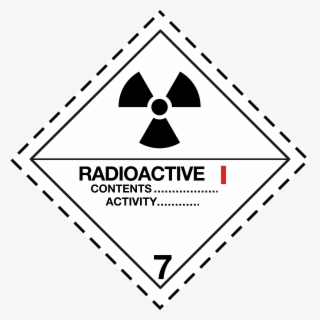 Radioactive I - Class 6 Dangerous Goods Label PNG Image | Transparent ...