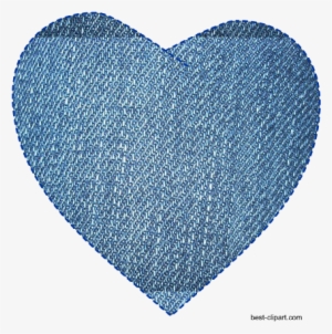 Free Denim Heart Clip Art - Illustration PNG Image | Transparent PNG ...