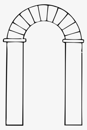 Arch Types 1 Black White Line Art 555px - Arch Clip Art PNG Image ...