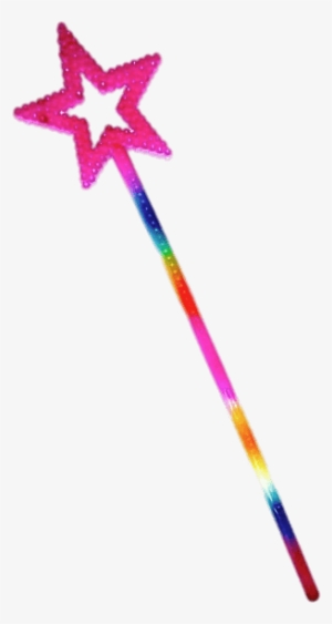 Rainbow Star Magic Wand - Fairy Wand Transparent Background PNG Image ...