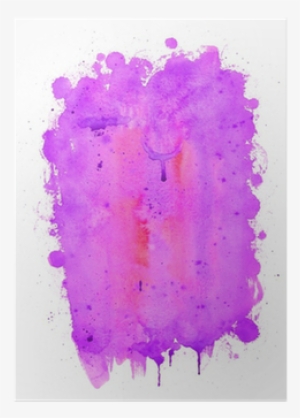 Abstract Watercolor Painting - Imagenen De Color Morado PNG Image ...