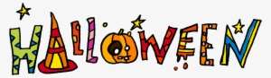 Graphics For October Word Text Png Graphics - Halloween Word Clip Art ...
