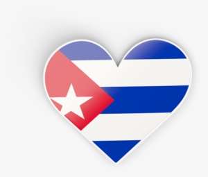Illustration Of Flag Of Cuba - Flag Cuba Heart Png PNG Image ...