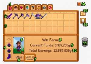 Inventory Parts - Upgraded Backpack Stardew Valley PNG Image ...