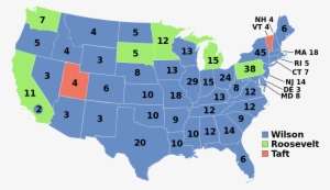 Electoral College Map 1912 PNG Image | Transparent PNG Free Download on ...