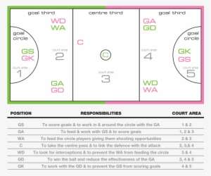 Rules Of Netball Positions PNG Image | Transparent PNG Free Download on ...
