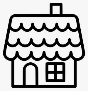 Gingerbread House Clipart Black And White