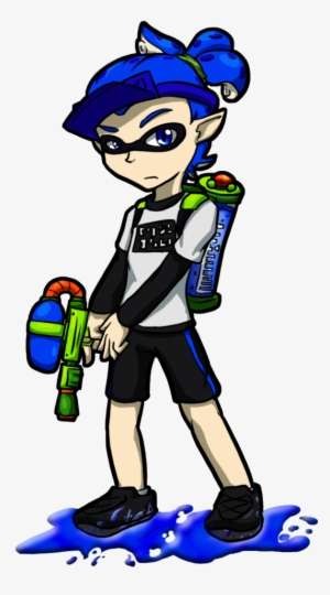 Download Inkling Boy Polyblues - Roblox Splatoon 2 Marie | Transparent ...