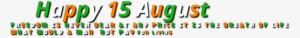 15 August Text Png - August 15 PNG Image | Transparent PNG Free ...