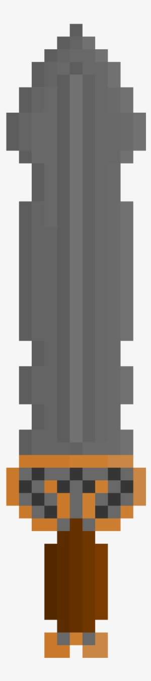 Pixel Clipart Mc Sword - Sword Easy Pixel Art PNG Image | Transparent ...